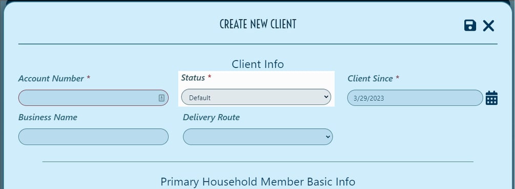 Client Status