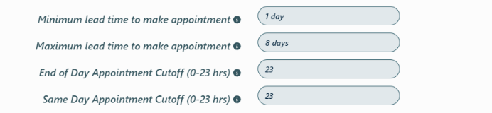 Specific Schedule Template Setting Overrides