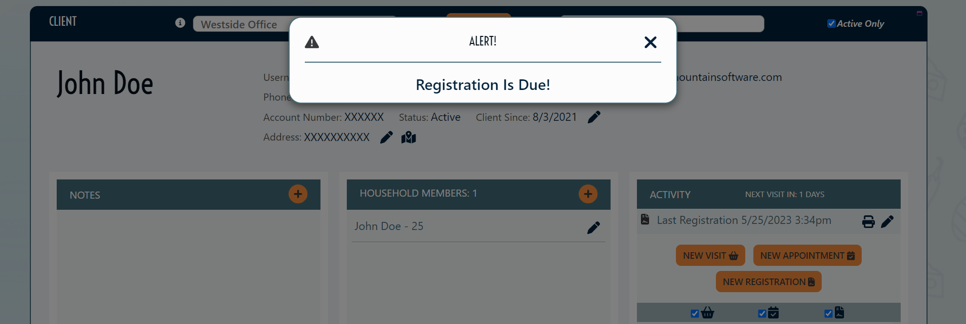 Registrations (Client Registrations)