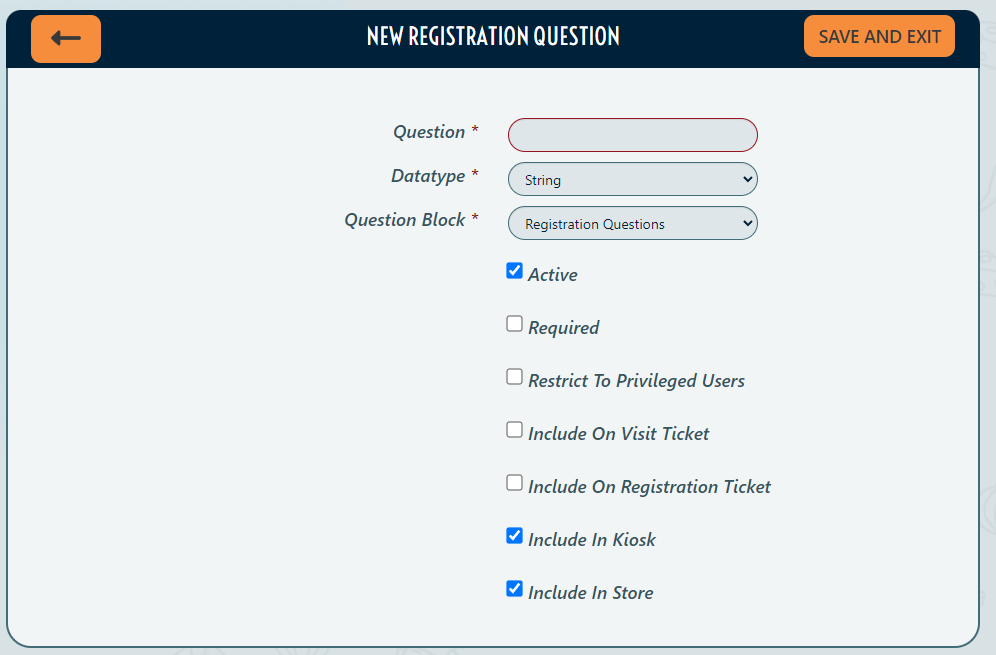 Custom Question Creation